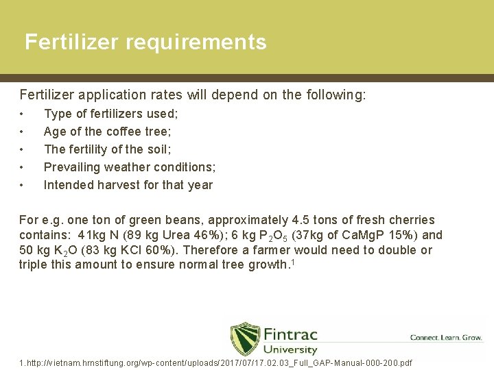 Unit 4 Irrigation and Fertilization In this unit