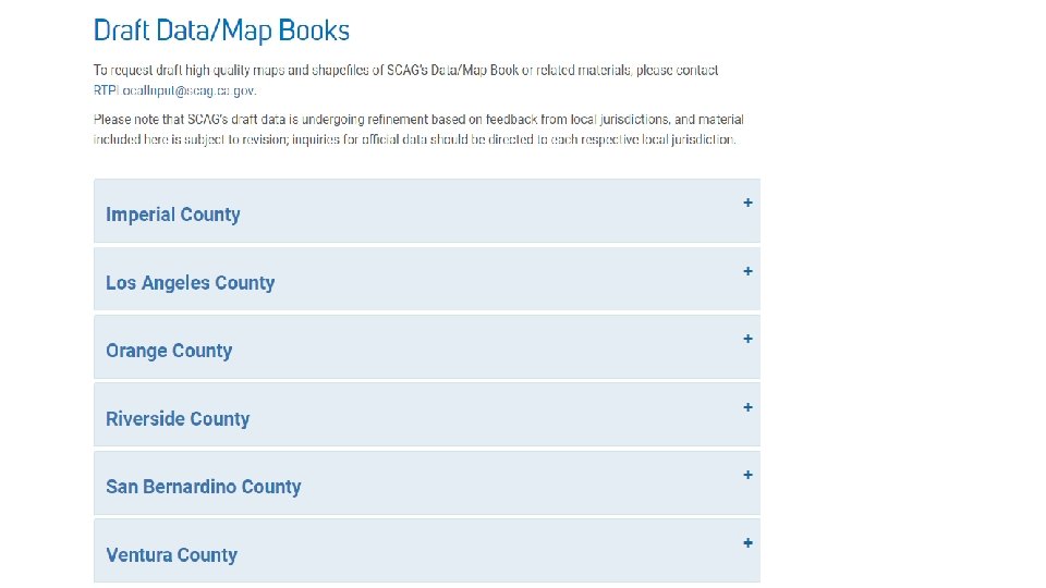 Update on the BottomUp Local Input and Envisioning