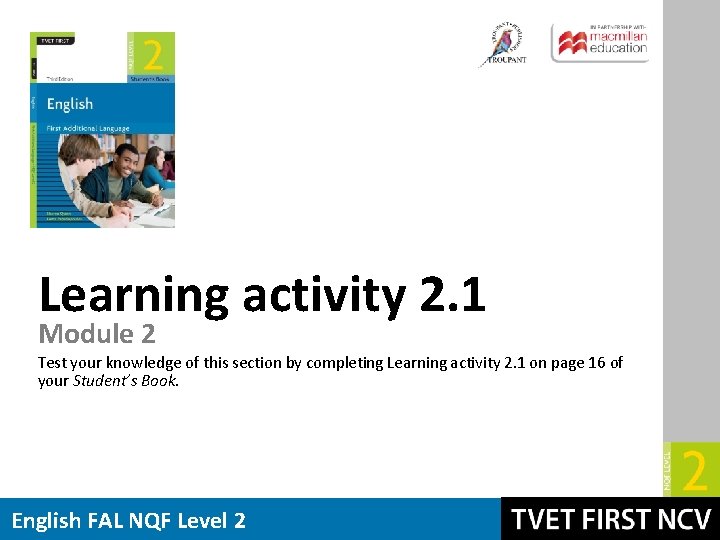 English First Additional Language NQF 2 English FAL