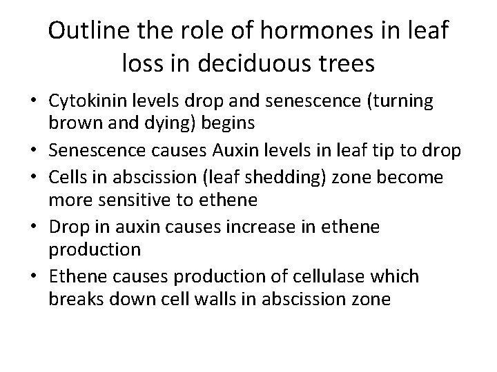 Module 4 Responding to the Environment Glossary Tropism