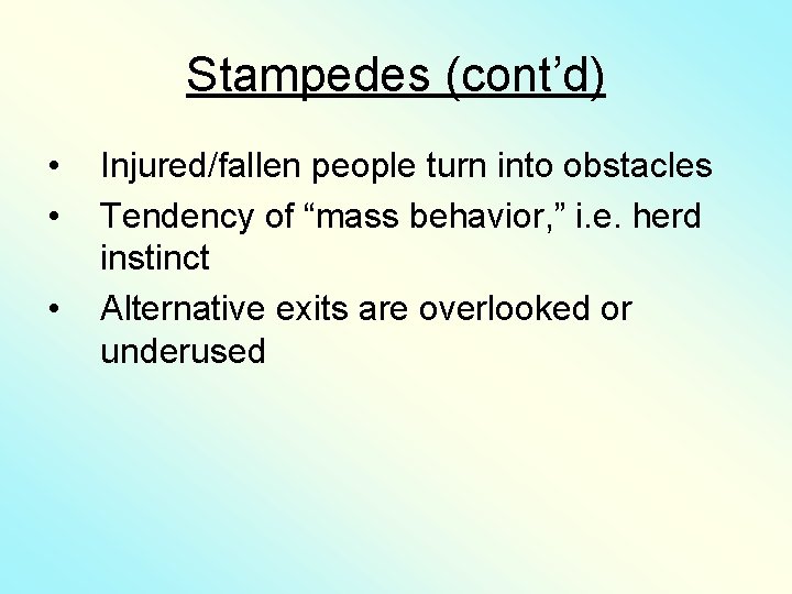 Simulating Dynamical Features of Escape Panic Dirk Helbing