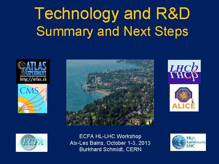 Technology and RD Summary and Next Steps ECFA