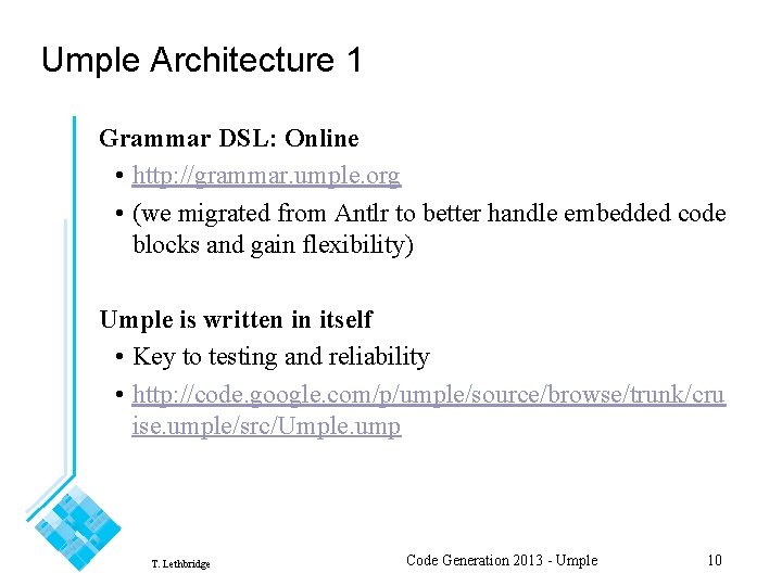 The Umple ModelOriented Programming Technology EasytoUse OpenSource Code