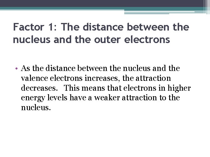 Trends in the Periodic Table revisited SCH 4