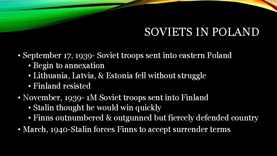 WORLD WAR II September 1 1939 September 2
