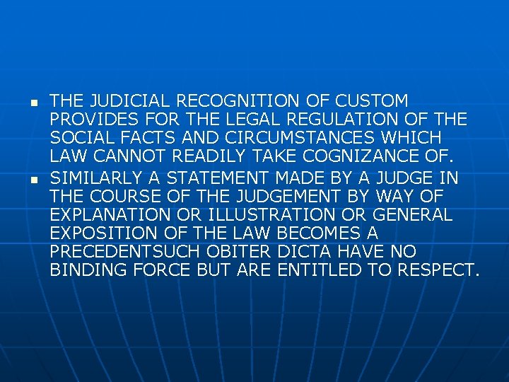 RELATIONSHIP BETWEEN LAW AND HISTORY n LEGAL INSTITUTION