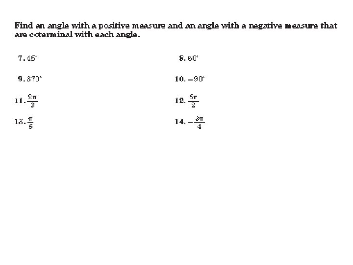 Precalculus Lesson 4 1 Radian and Degree Measure