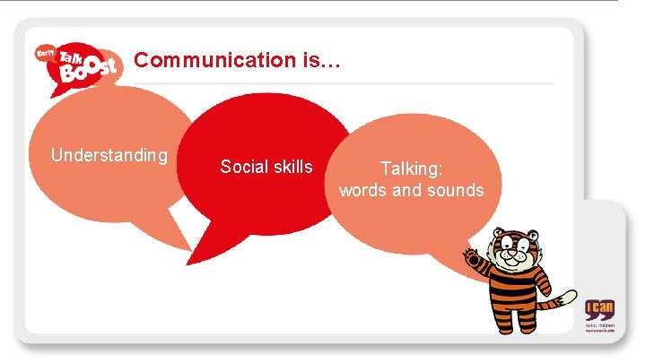 Parent workshop Early Talk Boost Helping childrens language