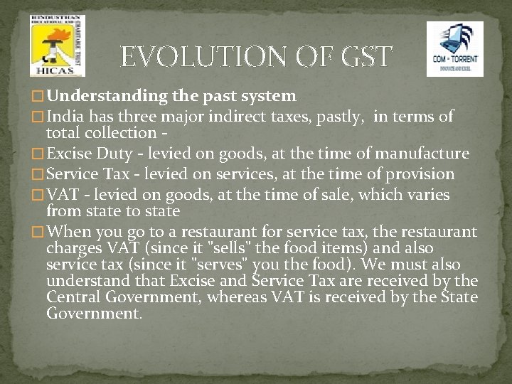 CHAPTER 1 GOODS AND SERVICES TAX PREPARED BY
