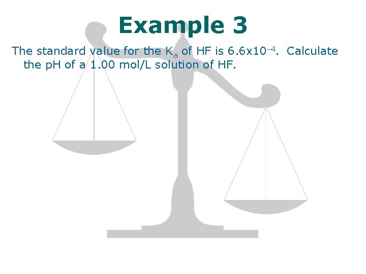 Chemical Equilibrium Lesson 8 Acid Equilibrium Calculations Percent