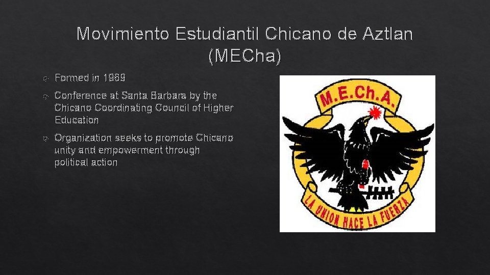 Chicano Rights Movement Anthony Vance TEKS Objective 9