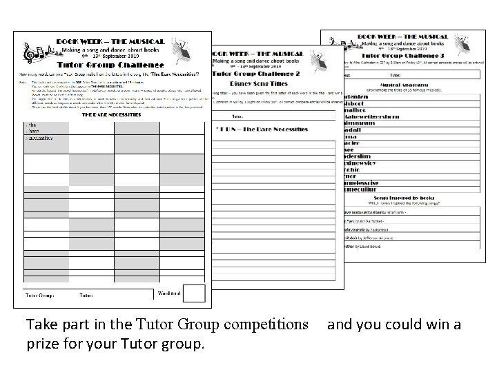 Book Week 2019 The Musical Begins Monday th