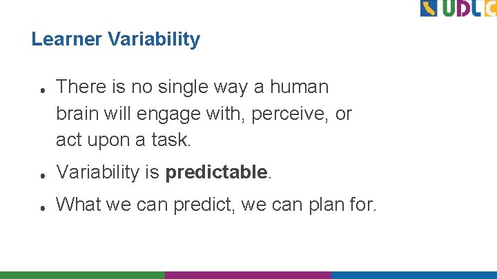 Universal Design for Learning UDL in a Distance