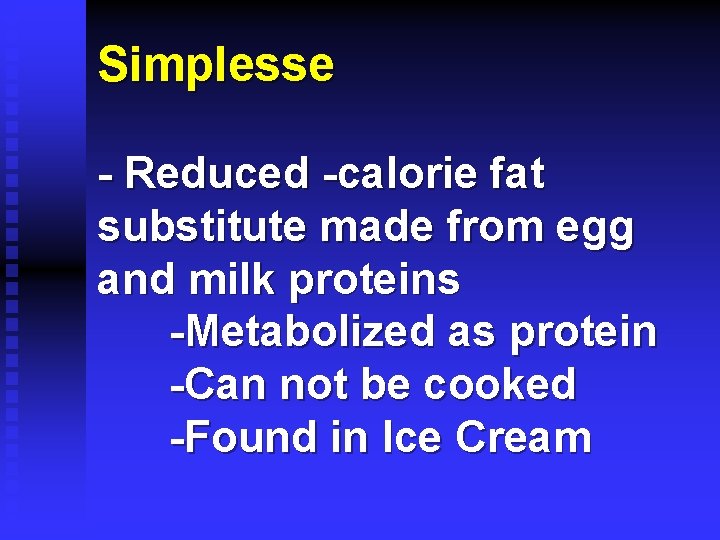 Lipids and Fats Functions of Fats in Foods
