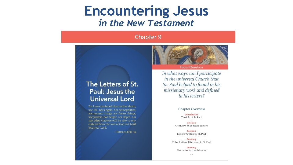 Encountering Jesus in the New Testament Chapter 9