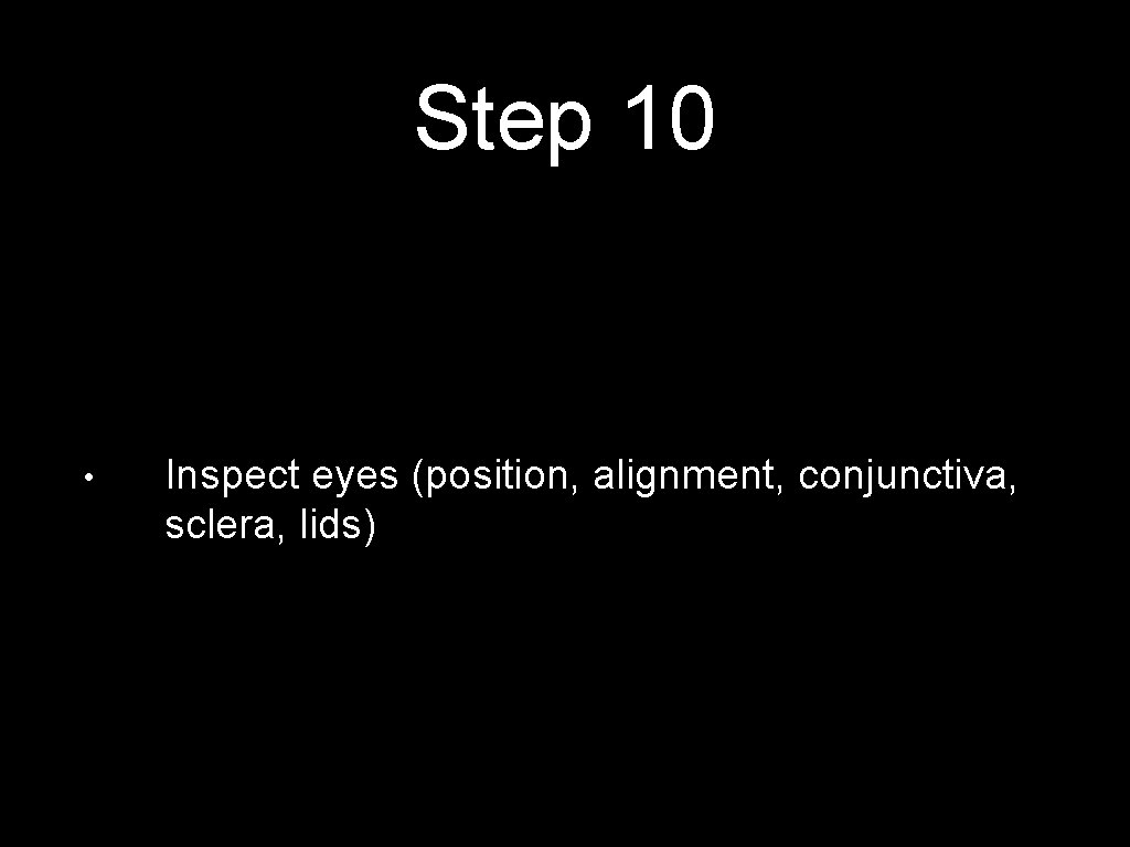 StepbyStep 52 step exam breakdown Dr Alexander Steps