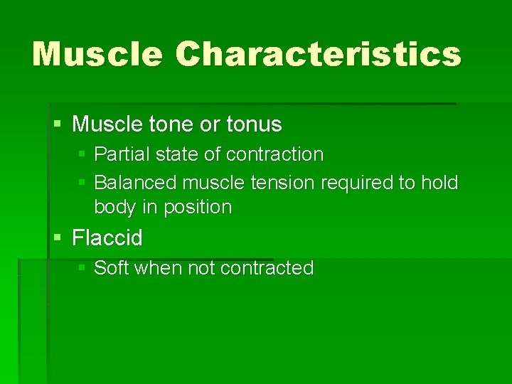 The Muscular System Muscular System The body has