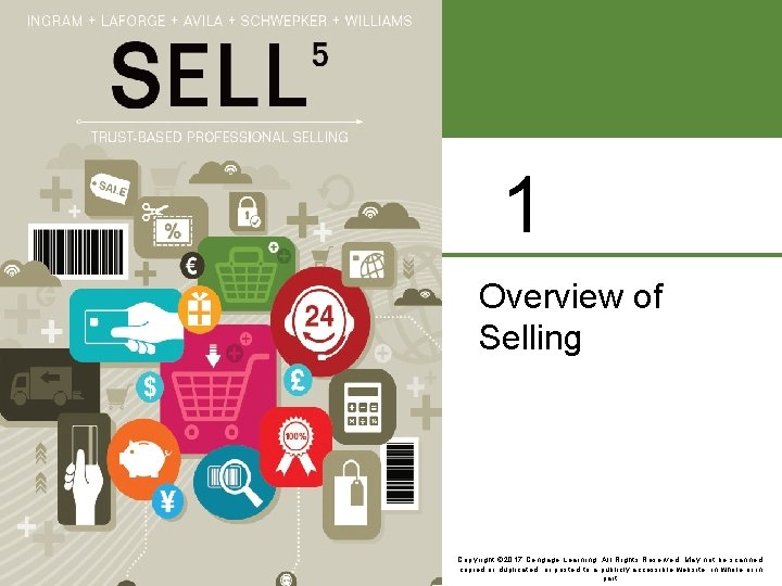 1 Overview of Selling Copyright 2017 Cengage Learning
