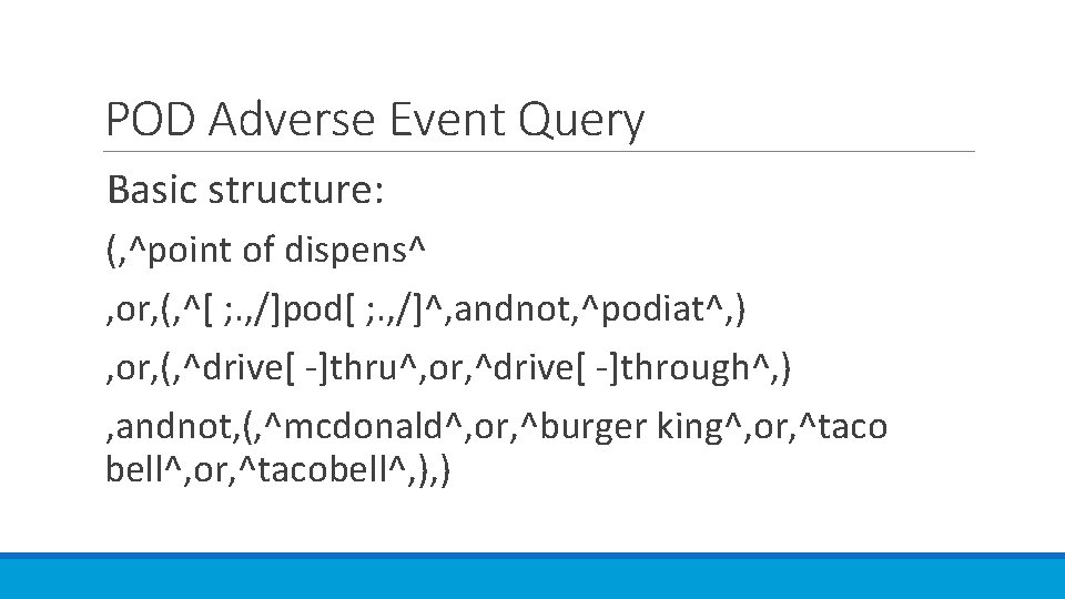Points of Dispensing and ESSENCE CREATING A TEMPLATE