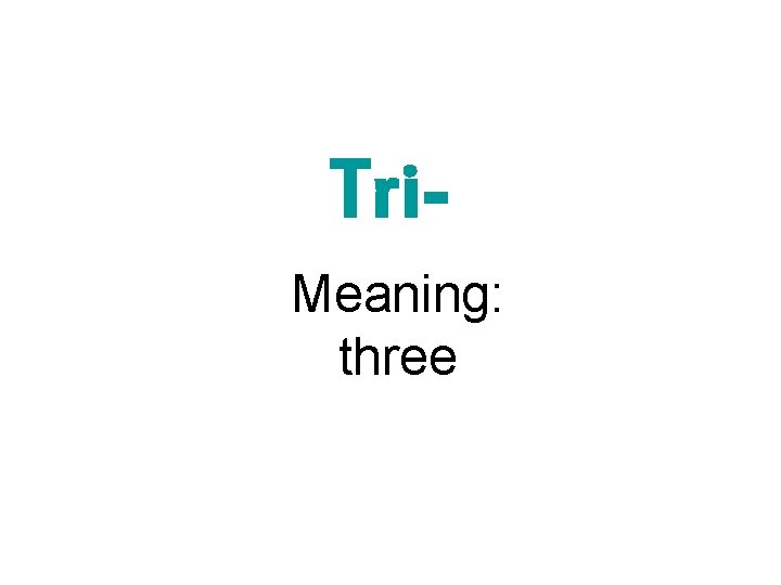 Word Parts I BotanyGenetics Example of how to