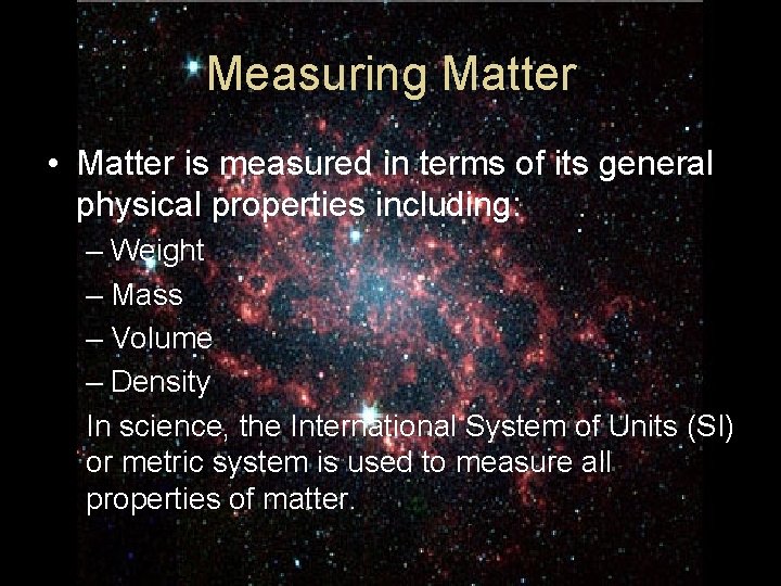 Introduction to Matter Physical Science Chapter 2 Matter