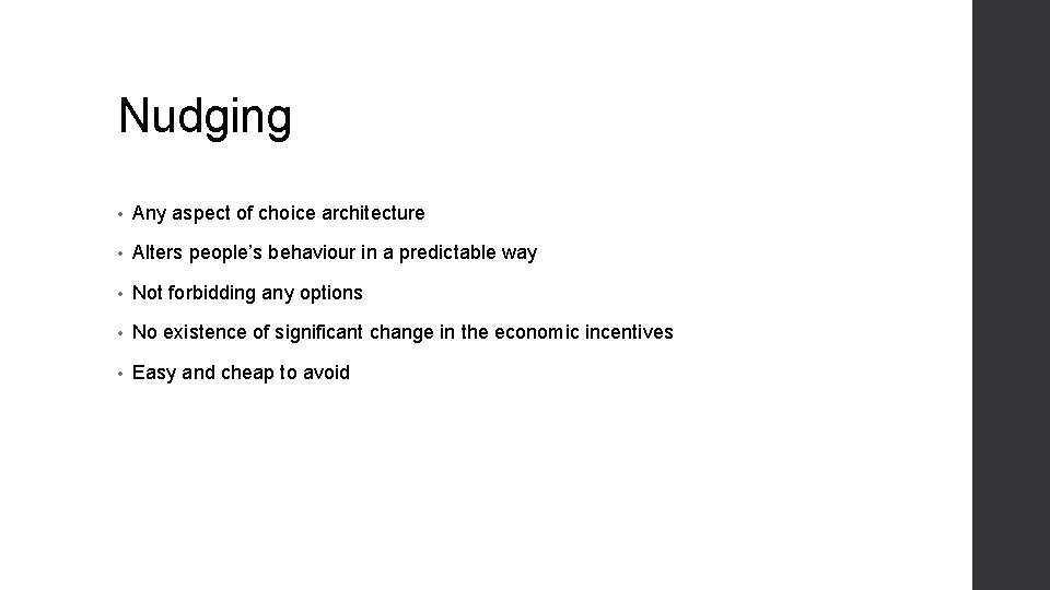 Applications of Nudging in Public Procurement Ph D