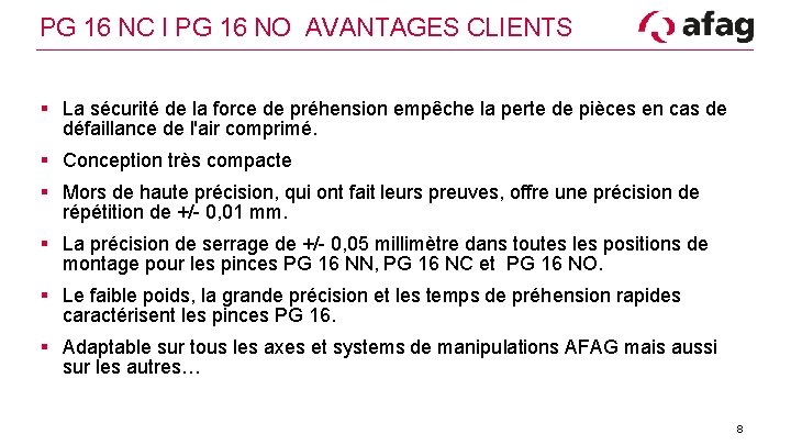 PRESENTATION PG 16 NC I PG 16 NO