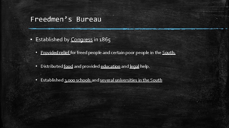 Reconstruction Chapter 17 Rebuilding the South The BIG