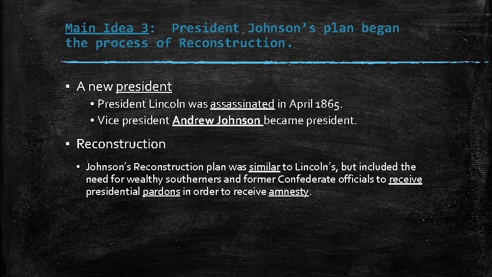 Reconstruction Chapter 17 Rebuilding the South The BIG