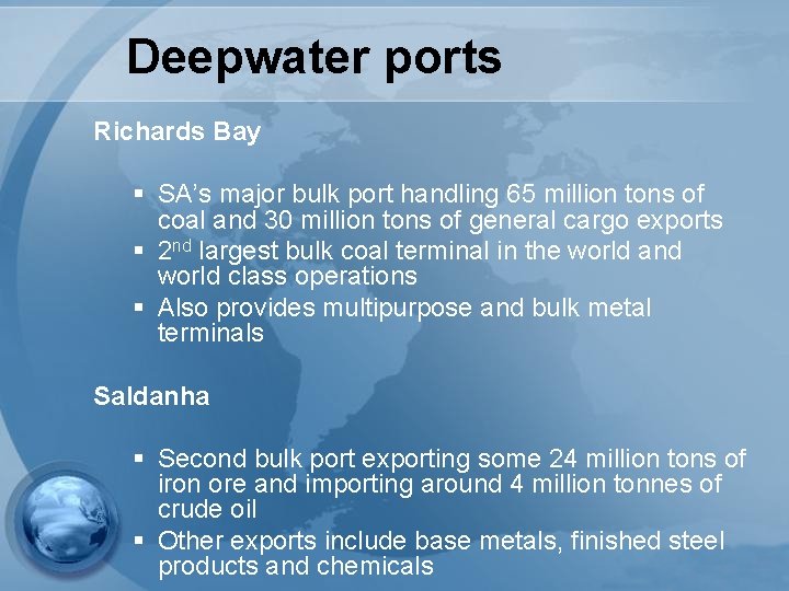 BEE at the National Ports Authority of South