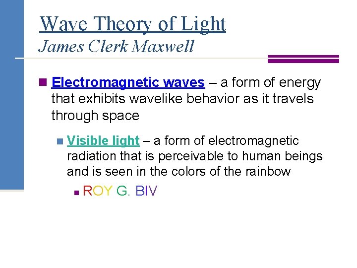 Electronic Structure and the Periodic Table Unit 6