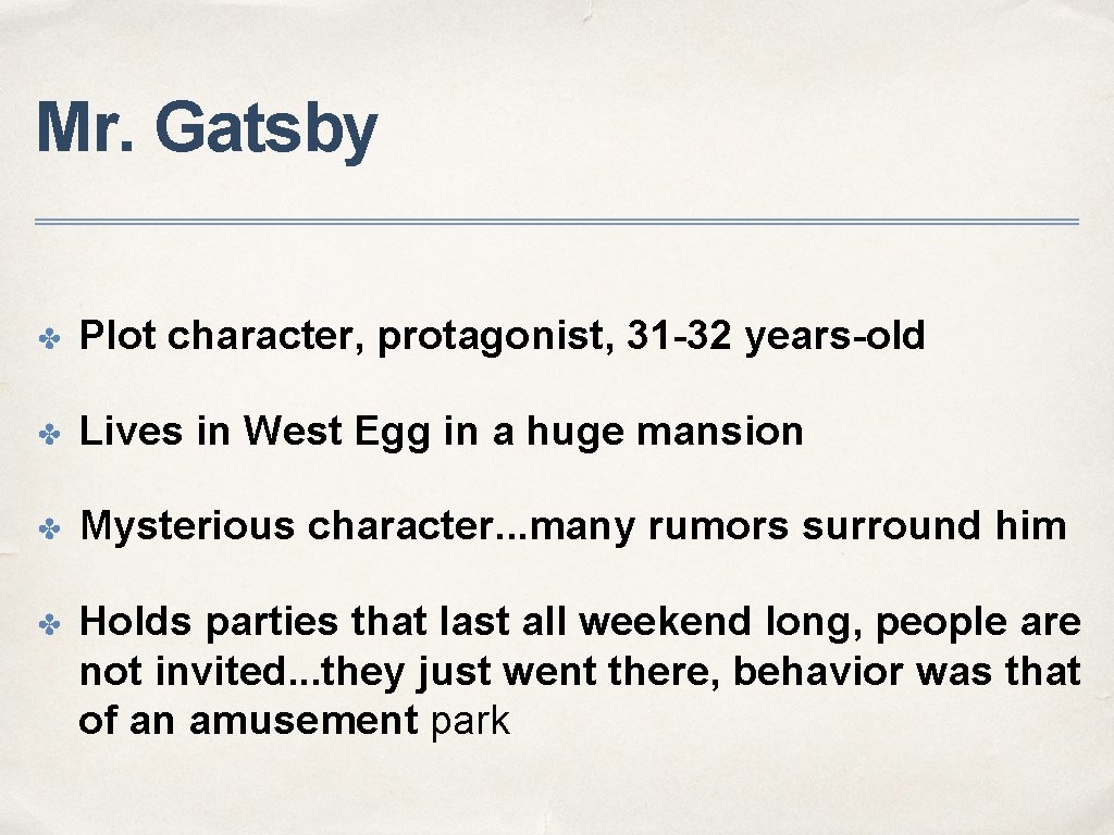 The Great Gatsby F Scott Fitzgerald 1925 Setting