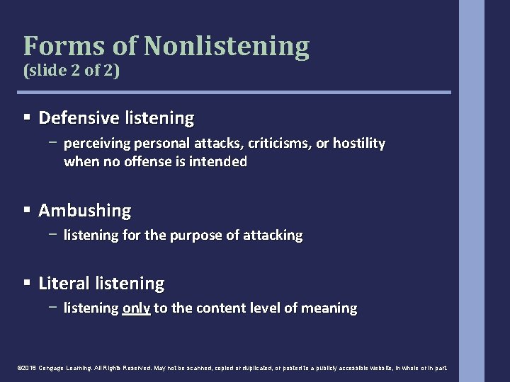 Chapter 4 Listening Effectively Communication in Our Lives
