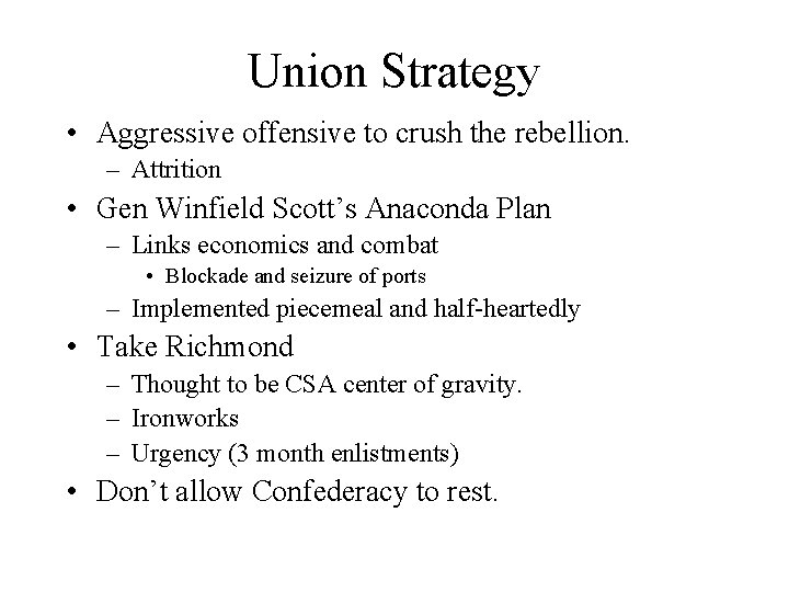 War Between the States 1861 1865 First great