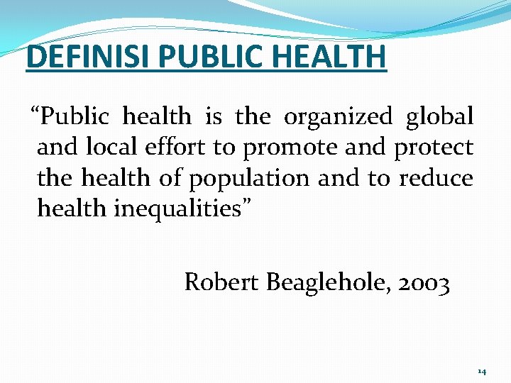 PENGANTAR ILMU KESEHATAN MASYARAKAT Dandy Maslow MENU SEHAT