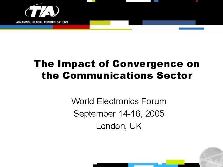 The Impact of Convergence on the Communications Sector