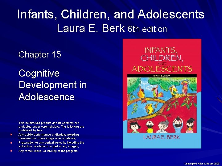Infants Children and Adolescents Laura E Berk 6