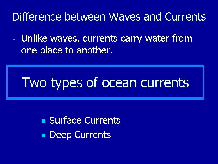 Ocean Currents Text Book Page 380 385 Warmup
