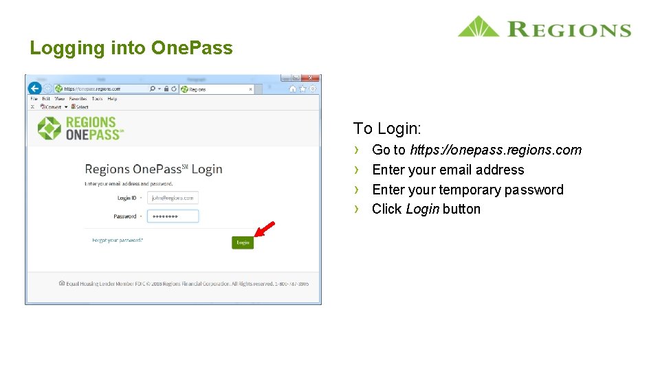 Welcome to Regions Quick Deposit You may not
