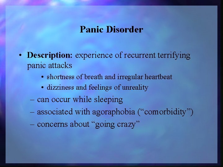 Anxiety Disorders The Dark side of Fear Definitions