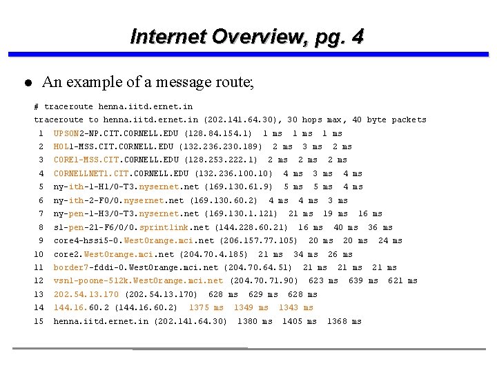 Modeling the Spread of Worms Wade Trappe Overview