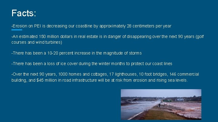 Global Citizenship Learning ErosionRising Sea Levels in PEI