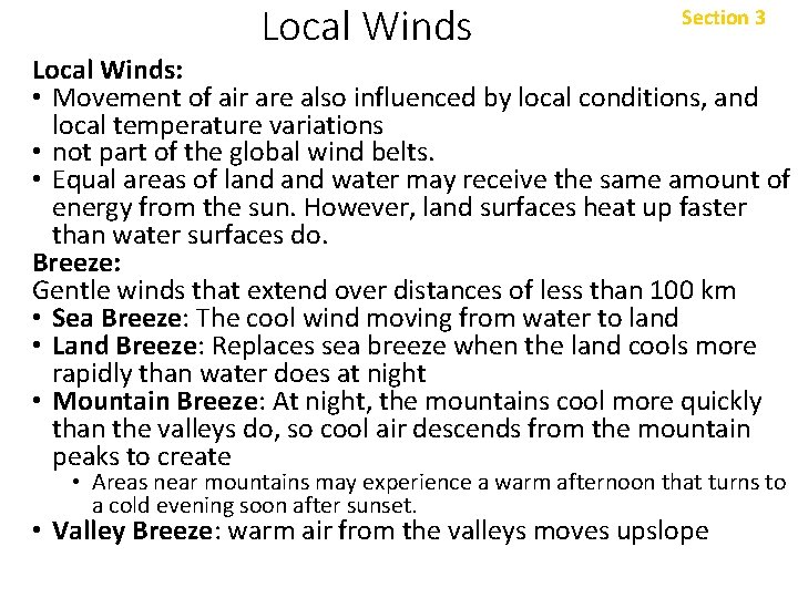 Earth Science Chapter 22 The Atmosphere Earth Science