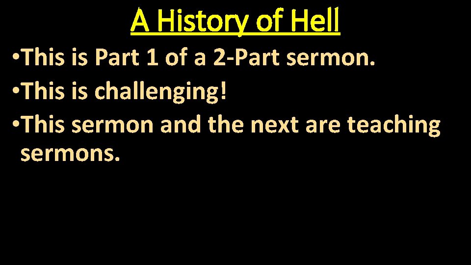A History of Hell A History of Hell