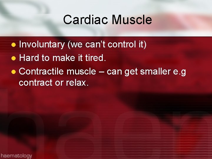 The Heart and Blood Vessels Recap on the