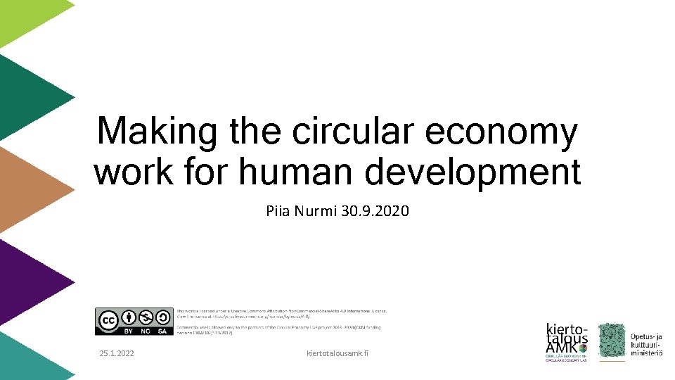 Making the circular economy work for human development