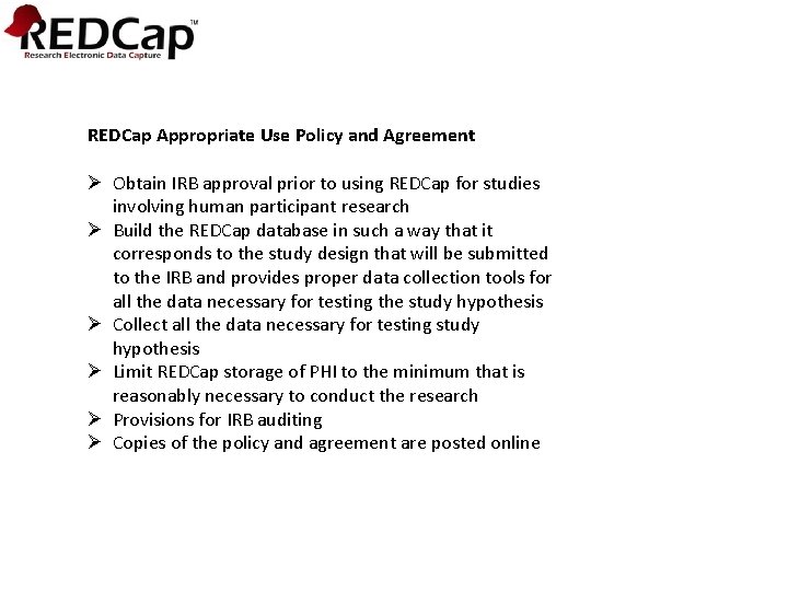 REDCap 101 An Introduction to REDCap Thomas Wilson