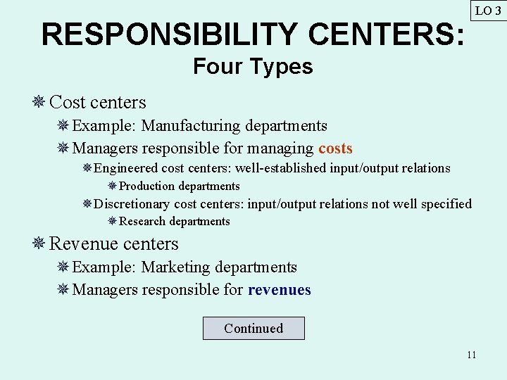 CHAPTER 9 Profit Planning and Budgeting Power Point