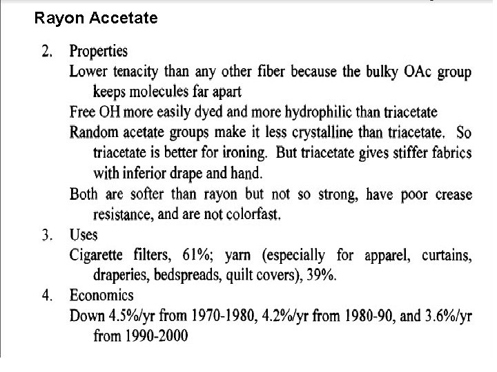 Properties of fibers Fibers can be either staple