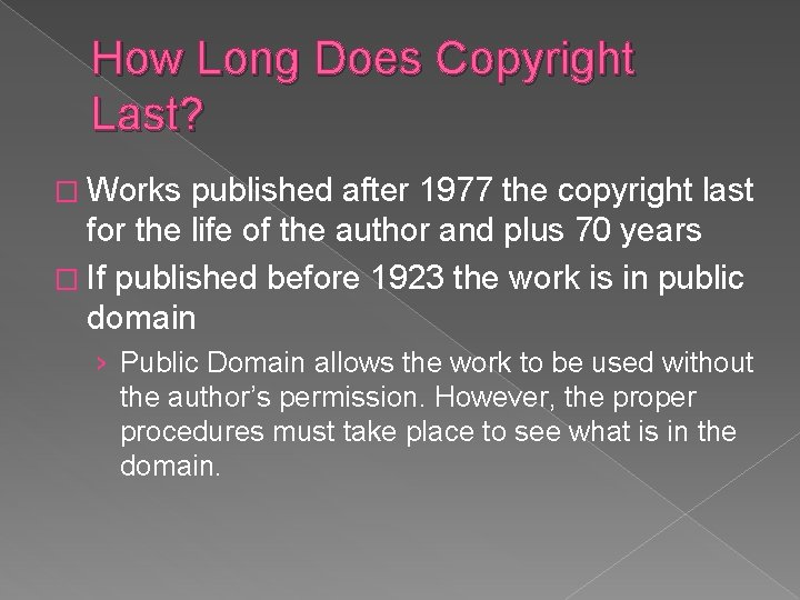 Copyright Law and the Classroom By Ronnetta Moseley